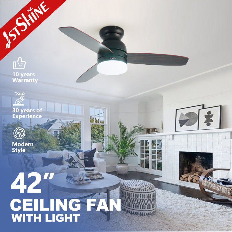 6 Speed Remote Control Decorative Ceiling Fan , Mdf Blades Black ...
