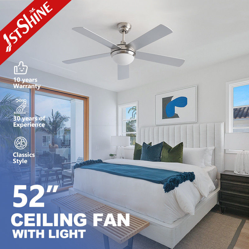 AC Ceiling Fan With Light 3 Speed Remote Control MDF Blade for Home