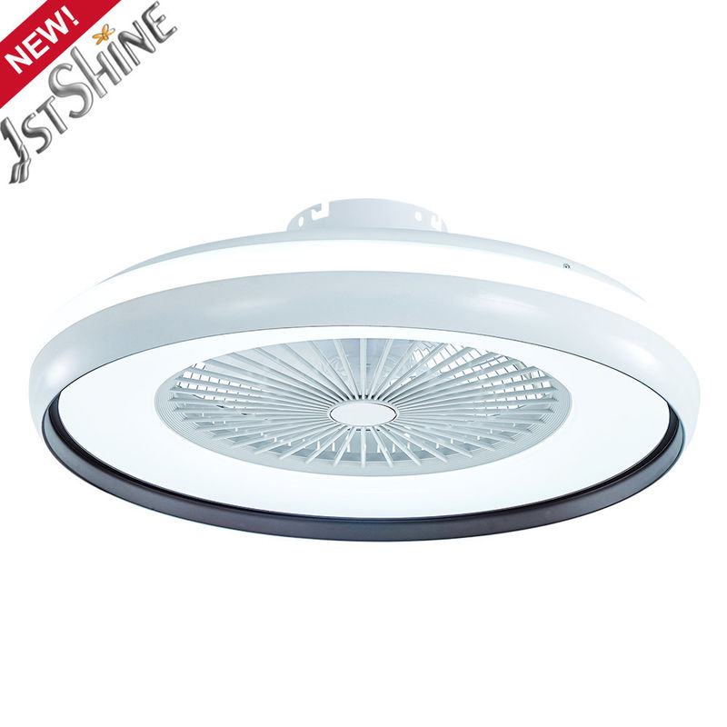 Mini 24 Inch 7 ABS Fancy ceiling box fan For Bedroom 3 Color Lighting