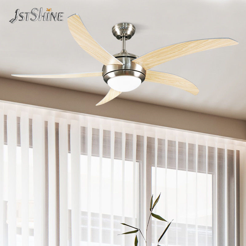 35w Modern LED Ceiling Fan 44 Inch DC Motor Energy Saving Silent