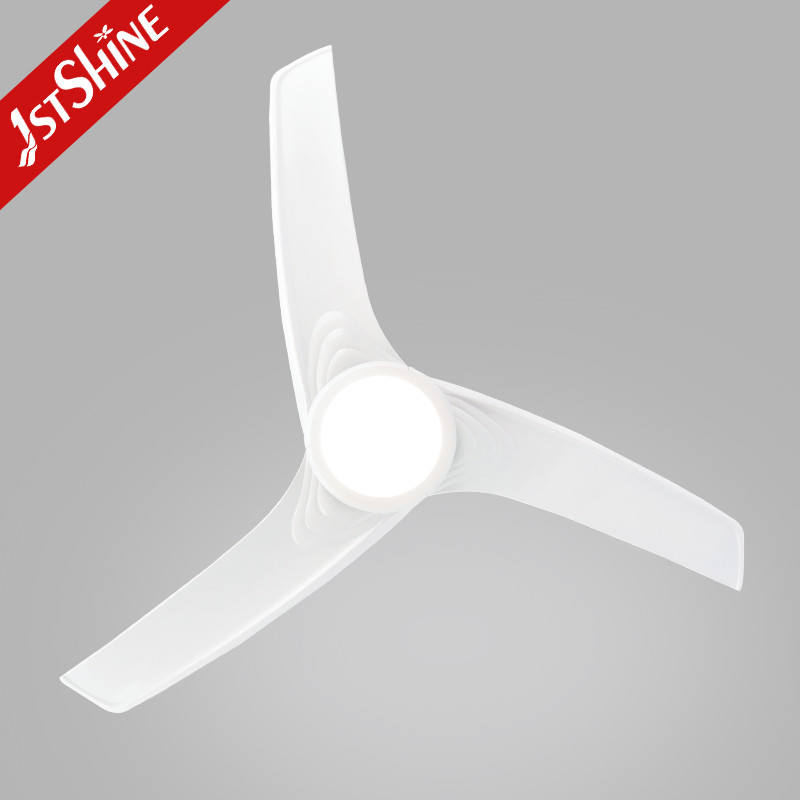 Remote Control Plastic Dimmable LED Ceiling Fan Color Changing Lighting