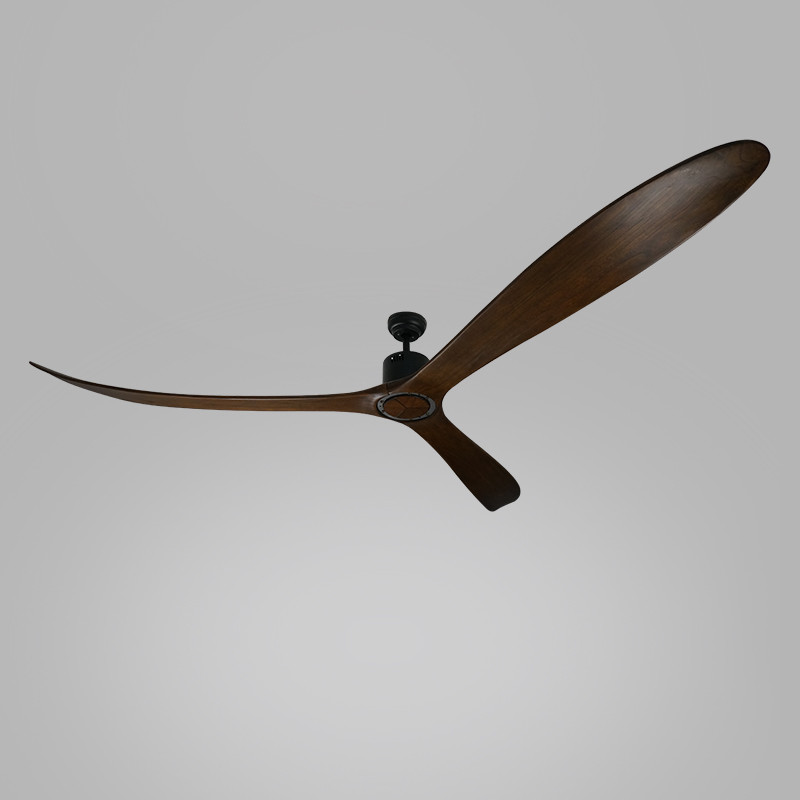 100 Inch Big Ceiling Fan With Remote Control 3 Solid Wood Blade DC Motor