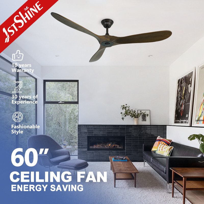 60 Inches White LED Ceiling Fan , Quiet DC Motor Modern Fan Light
