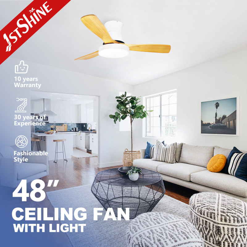 Low Noise 48 Inch Color Changing Ceiling Fans With Lights And Remote ...