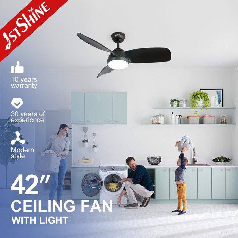 Noiseless Energy Saving DC Motor 3 Colors Change Led Ceiling Fan Light ...