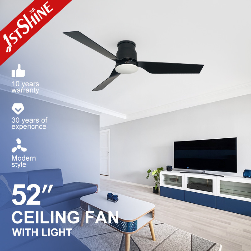 52 Inches LED Lighting ABS Plastic Ceiling Fan 220V For Home Decor
