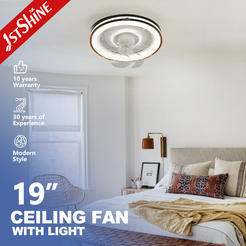 360 Degree Rotation LED Ceiling Fan With Swing Head , Indoor Bedroom ...