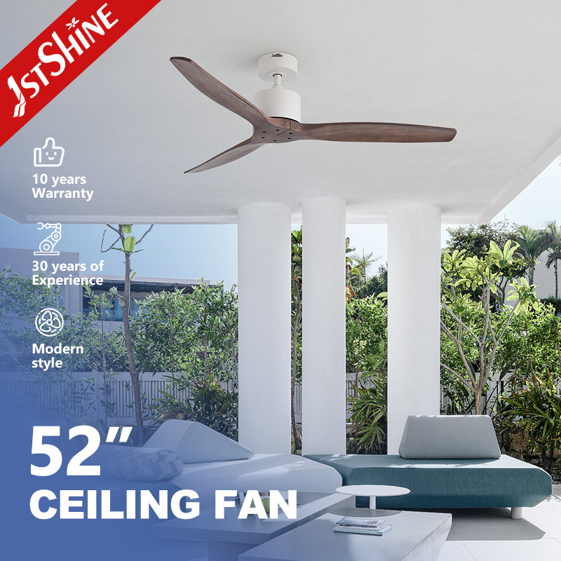 DC Ceiling Fan With Remote Control Solid Wood Blades High-Speed