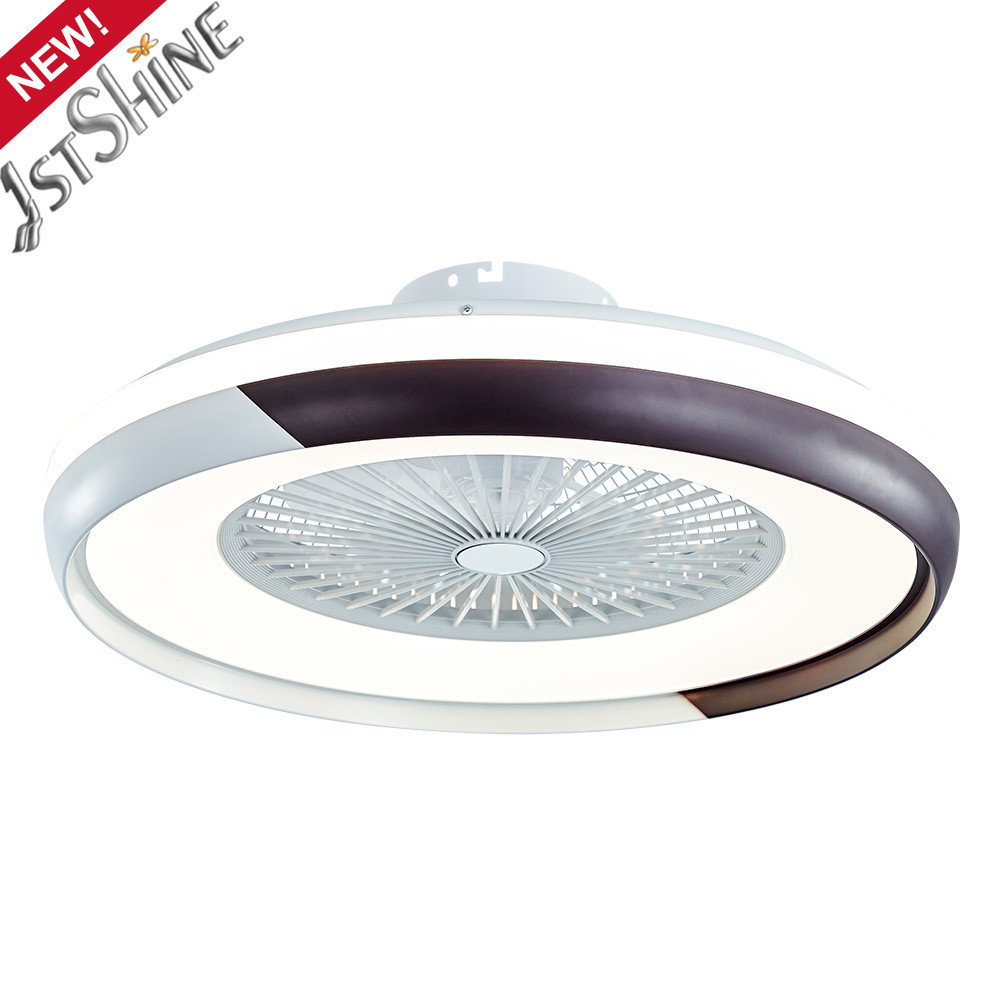 Mini 24 Inch 7 ABS Fancy ceiling box fan For Bedroom 3 Color Lighting