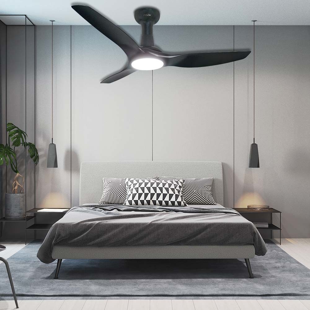 Waterproof Outdoor Color Changing Ceiling Fan Low Power Energy Saving