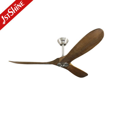 3 Solid Wood Blade Ceiling Fan Luxury Silent DC Motor Reversible Airflow